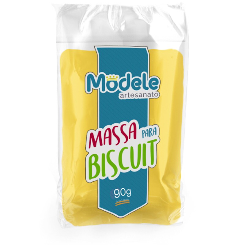 Massa De Biscuit Modele Cor 022 Amarelo Ouro 90g.