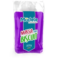 Massa De Biscuit Modele Cor 061 Violeta Neon 500g.